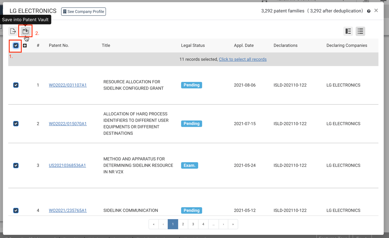 Manage and Analyze Standard Essential Patents with Patent Vault